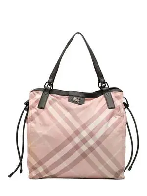 Burberry 2000-2017 Supernova Check Buckleigh Tote Bag Pink