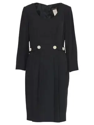 GUY LAROCHE Belted Midi Dress