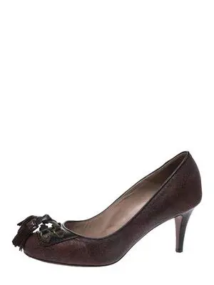 Etro 70mm Tassel-embellished Pumps - Brown