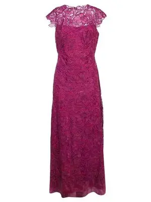 Tadashi Shoji Floral Lace Maxi Dress - Purple