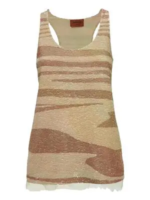 Missoni Sequin-embellished Tank Top - Neutrals