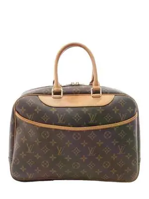 LOUIS VUITTON 2002 Deauville Bowling Monogram Handbag - Brown