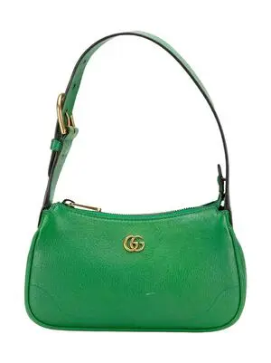 Gucci 2016-2024 Mini Leather Aphrodite Shoulder Bag Green