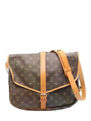 LOUIS VUITTON 1994 Saumur 35 Monogram Shoulder Bag - Brown