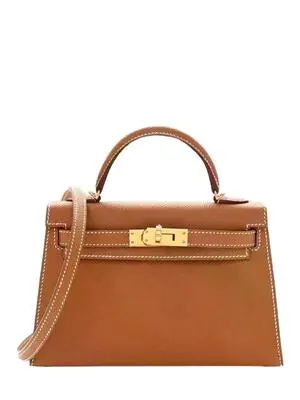 HERMÈS Mini Kelly Sellier 20 Epsom With Gold Hardware