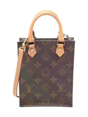 LOUIS VUITTON 2020 Sac Plat Monogram Handbag - Brown