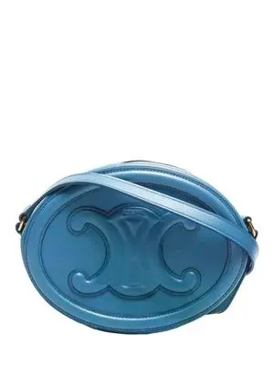 Celine Small Triomphe Oval Crossbody Bag - Blue