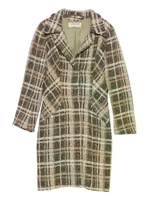 A.N.G.E.L.O. VINTAGE CULT 1970s Checked Coat - Brown