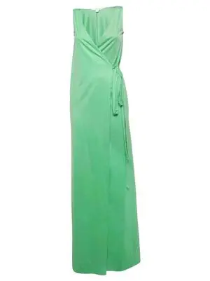 Diane Von Furstenberg Wrap Maxi Dress - Green
