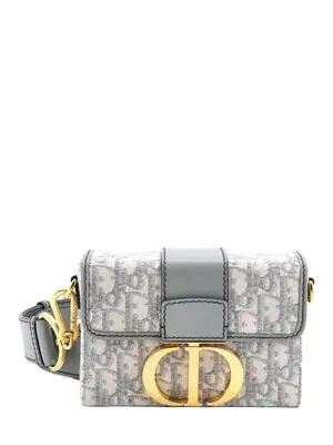 Dior 30 Montaigne Oblique Canvas Box Bag - Neutrals