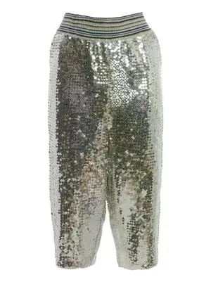 Gianfranco Ferre 1980s Sequinned Trousers - Silver