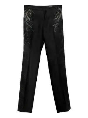Gucci 2000s Satin-finish Trousers - Black
