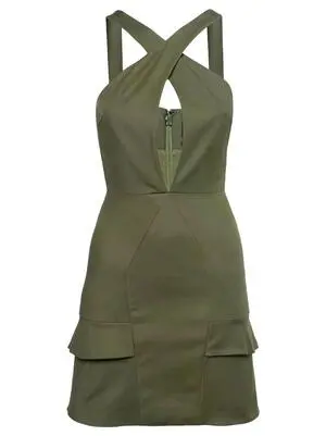 Cushnie Cut-out Mini Dress - Green
