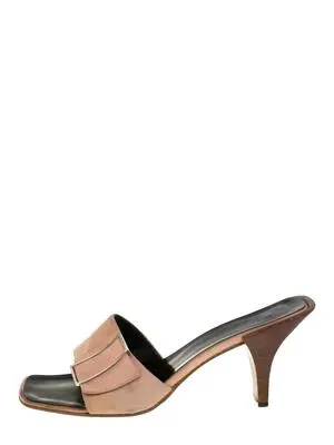 Gucci 85mm Leather Heeled Sandals - Pink