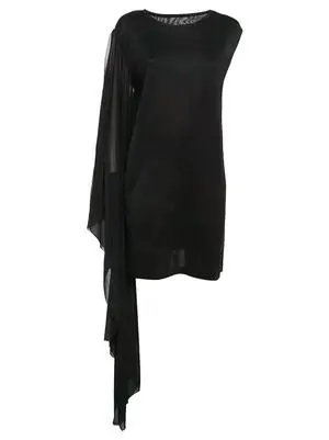MAISON MARGIELA Asymmetric Mini Dress - Black