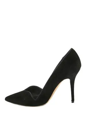 Manolo Blahnik 100mm Velvet Pointed-toe Pumps - Black