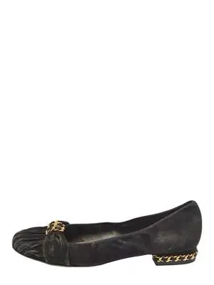 STUART WEITZMAN Chain-detail Flats - Black