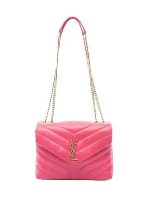 Saint Laurent 2000s Small Lulu Leather Shoulder Bag - Pink