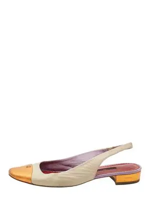 Carolina Herrera Slingback Flat Pumps - Neutrals