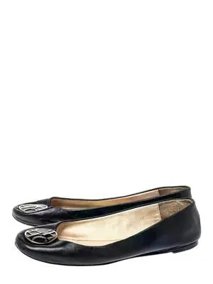 Carolina Herrera Leather Ballet Flats - Black