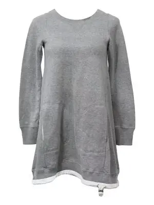 Sacai Pocket Sweater Dress - Grey