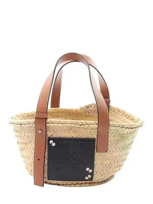 Loewe 2010-2025 Studio Ghibli My Neighbor Totoro Small Basket Tote Bag - Brown