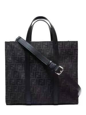 Fendi Zucca-pattern Two-way Bag - Black