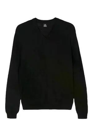 Versace 2005-2006s V-neck Wool Jumper - Black