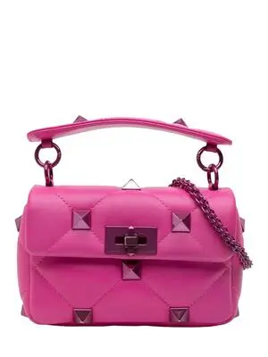 VALENTINO Valentino Garavani Small Nappa Roman Stud Satchel