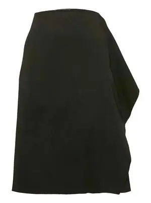 Versace Draped Pencil Skirt - Black