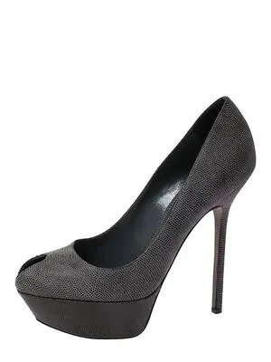 SERGIO ROSSI 140mm Platform Pumps - Grey