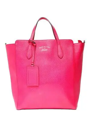 Gucci Swing Leather Tote Bag - Pink