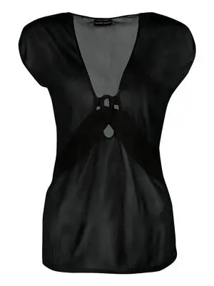 Giorgio Armani Cut-out Top - Black