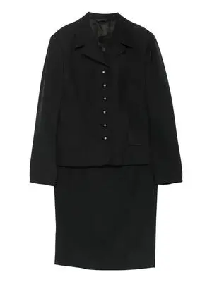 Versace 1990s Wool Suit - Black
