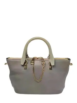 Chloé Bailey Rolled-handles Chain Tote Bag - Grey