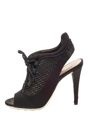 Miu Miu 105mm Open-toe Mesh Sandals - Black