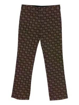 Prada 2010s Kaleidoscopic-print Trousers - Brown