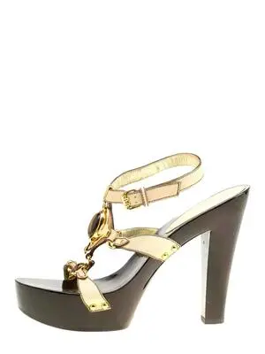 GIUSEPPE ZANOTTI 140mm Embellished Platform Sandals - Yellow