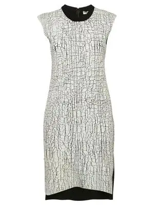 BALENCIAGA 2023 Crackle-Effect Dress