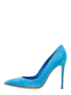 GIANVITO ROSSI 105mm Suede Pumps - Blue