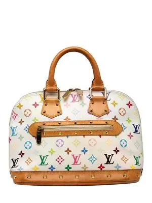 LOUIS VUITTON 2004 Monogram Multicolore Alma Pm Handbag - White