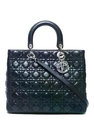Dior 2000s Large Lady Tote Bag - Black