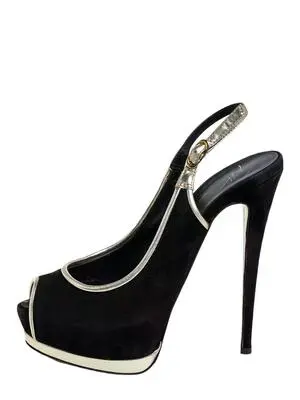 GIUSEPPE ZANOTTI 150mm Suede Slingback Pumps