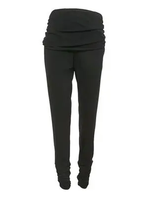 Moschino Ruched Trousers - Black