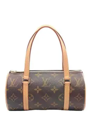 LOUIS VUITTON 2003 Monogram Mini Papillon Tote Bag - Brown
