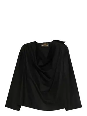 VIVIENNE WESTWOOD Draped-neckline Blouse - Black