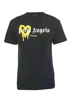 Palm Angels Logo Drip T-shirt - Black