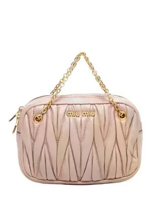 Miu Miu 2000s Matelasse Pouch Bag - Neutrals