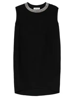 Saint Laurent 2012 Crystal-embellished Mini Dress - Black