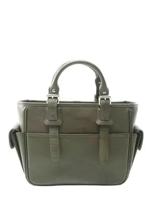 Burberry Leather Tote Bag - Green